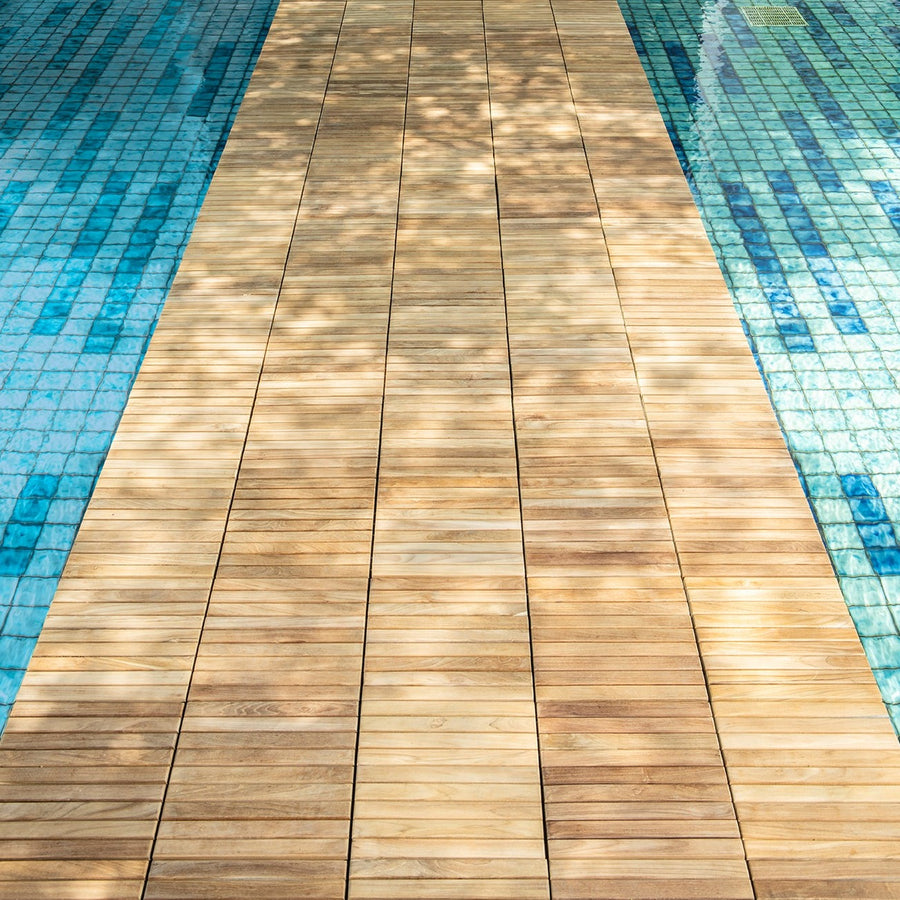 Premium Quality 100% Teak Wood Tiles | Easy No-Tool Interlocking Tiles