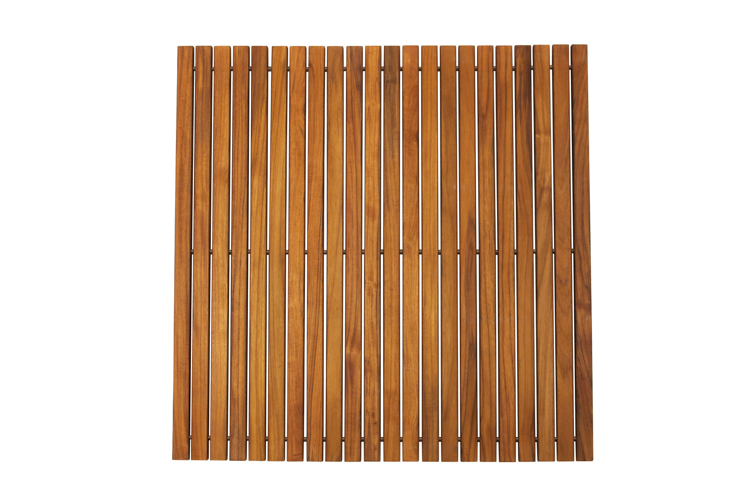Sapporo Teak Shower and Bath String Mat with Rubber Footing 30″ x 30″