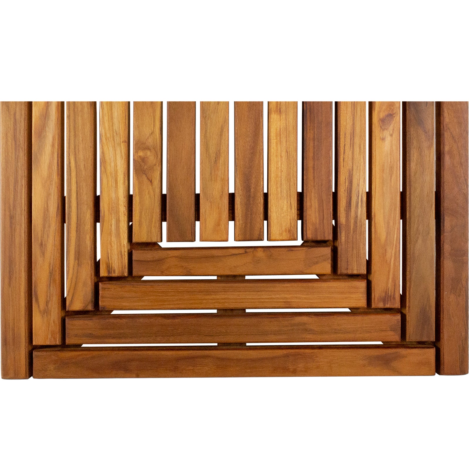 Denver Oiled Double Framed Teak Shower and Bath Mat 39" x 19"