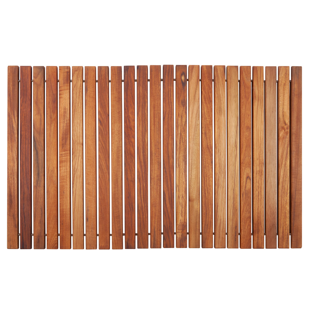 Luxury 100% Teak String Shower & Bath Mats | Non-Slip Finish
