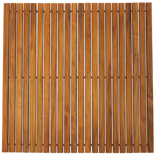 Sapporo Teak Shower and Bath String Mat with Rubber Footing 30″ x 30″
